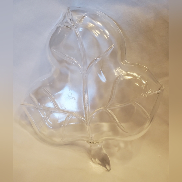 Unbranded | Dining | Maple Leaf Vintage Clear Glass Condiment Candy ...